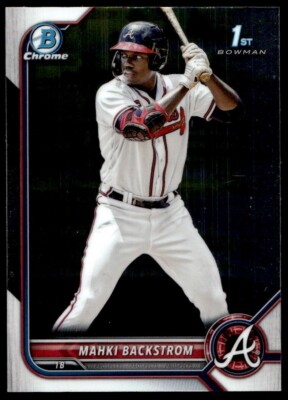 2022 Bowman Chrome Prospects Mahki Backstrom G183 Atlanta Braves #BP ...