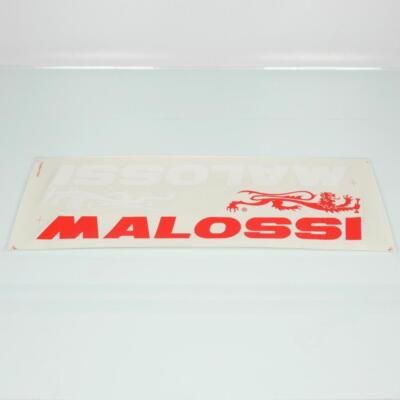 Planche autocollant stickers logo Malossi rouge blanc 610x130mm pour ...