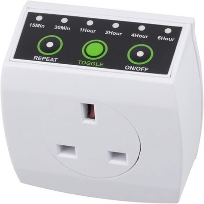 HBN Countdown Timer Plug 240V 13A with Repeat Function for Energy ...