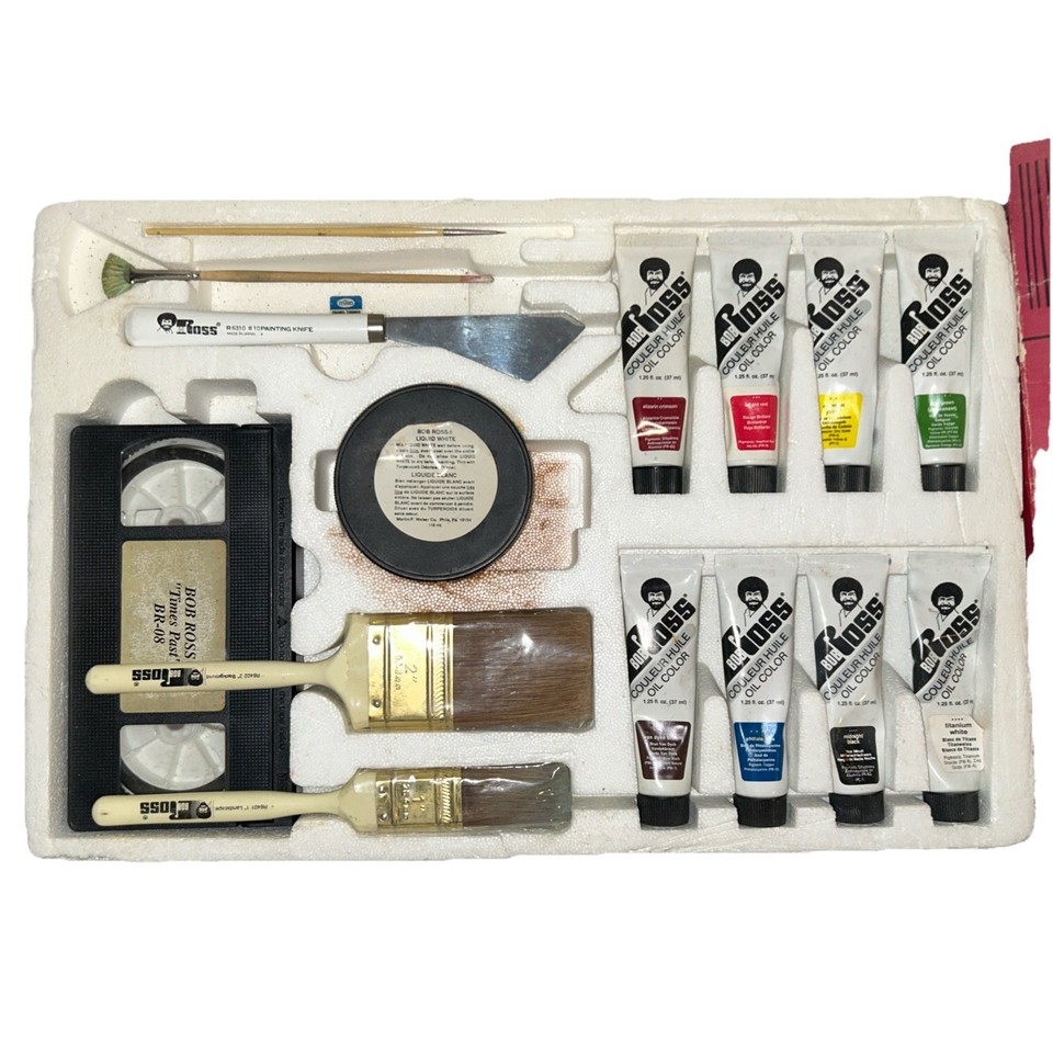 Vintage Bob Ross Master Oil Paint Set R6510 Open Box, Complete. | eBay