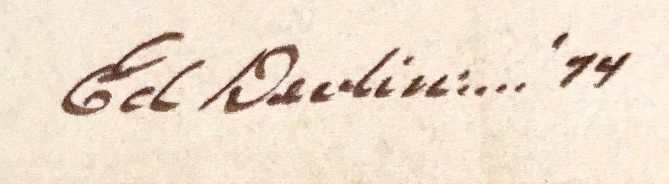 VINTAGE EDWARD DEVLIN COLOR ABSTRACT GEOMETRIC ART DRAWING PRINT HAND ...