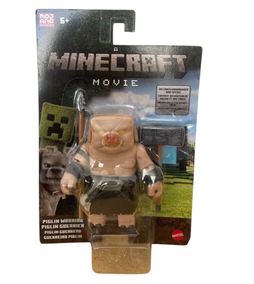 Minecraft Movie Action Figure Steve, Enderman, Zombie, Garrett ...