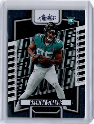 2023 Panini Absolute Football #176 Brenton Strange RC Rookie Card Blue ...