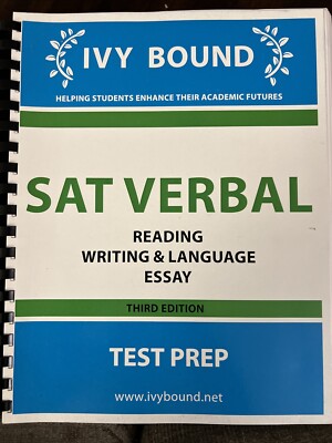 IVY BOUND - Sat Verbal: Reading Writing & Language Essay 3rd edition ...
