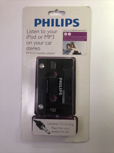 Philips 150 Series Universal 3.5mm Plug MP3/CD Cassette Adapter New ...