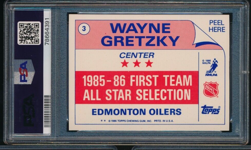 1986-87 Topps - All-Star Stickers #3 Wayne Gretzky for sale online | eBay