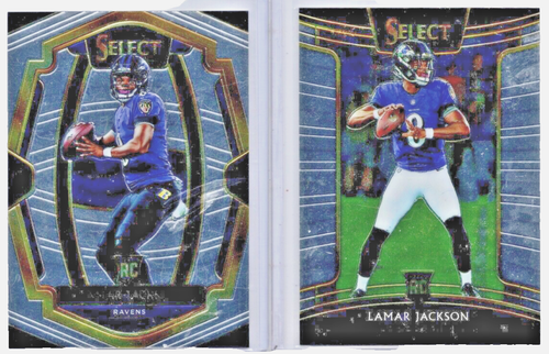 LAMAR JACKSON--RAVENS--2018 PANINI SELECT--2 ROOKIE CARDS #70 & #149 | eBay