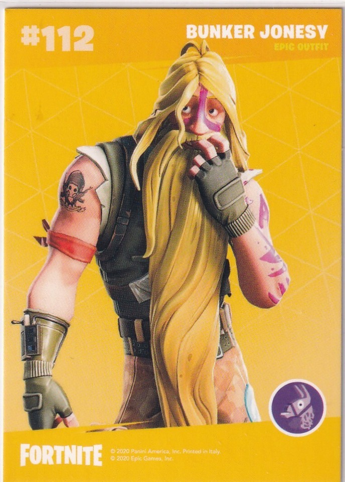 Panini Fortnite Card Series 2 US #112 Bunker Jonesy Holo | eBay