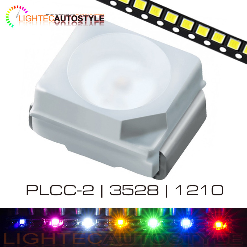 LED Dental Curing Lights 100 X LED PLCC4 1210 3528 Blue SMD LEDs Light ...
