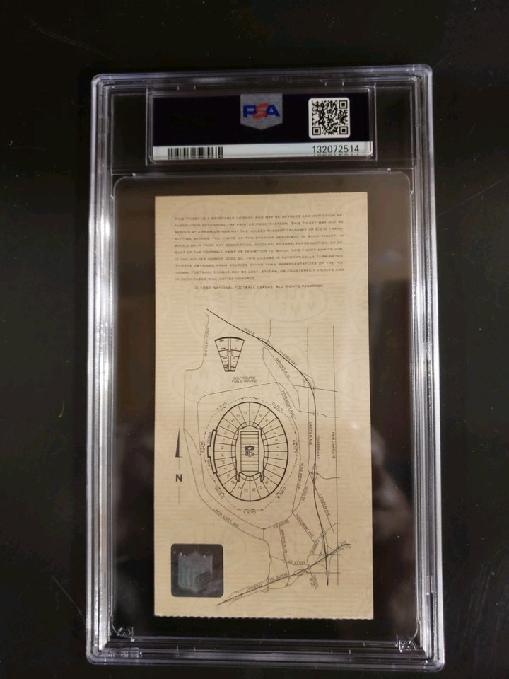 1993 SUPER BOWL XXVII TICKET STUB COWBOYS BILLS MVP-TROY AIKMAN PSA 7 ...