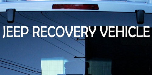 Big 600mm RECOVERY VEHICLE 4x4 Stickers Suit Patrol Landcruiser bullbar ...