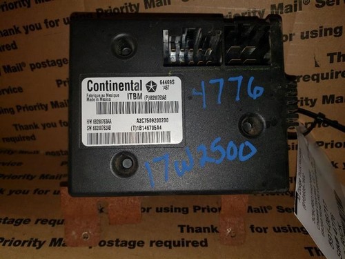 2017 DODGE RAM2500 TRAILER BRAKE CONTROL MODULE. PART NUMBER 68288760AB ...