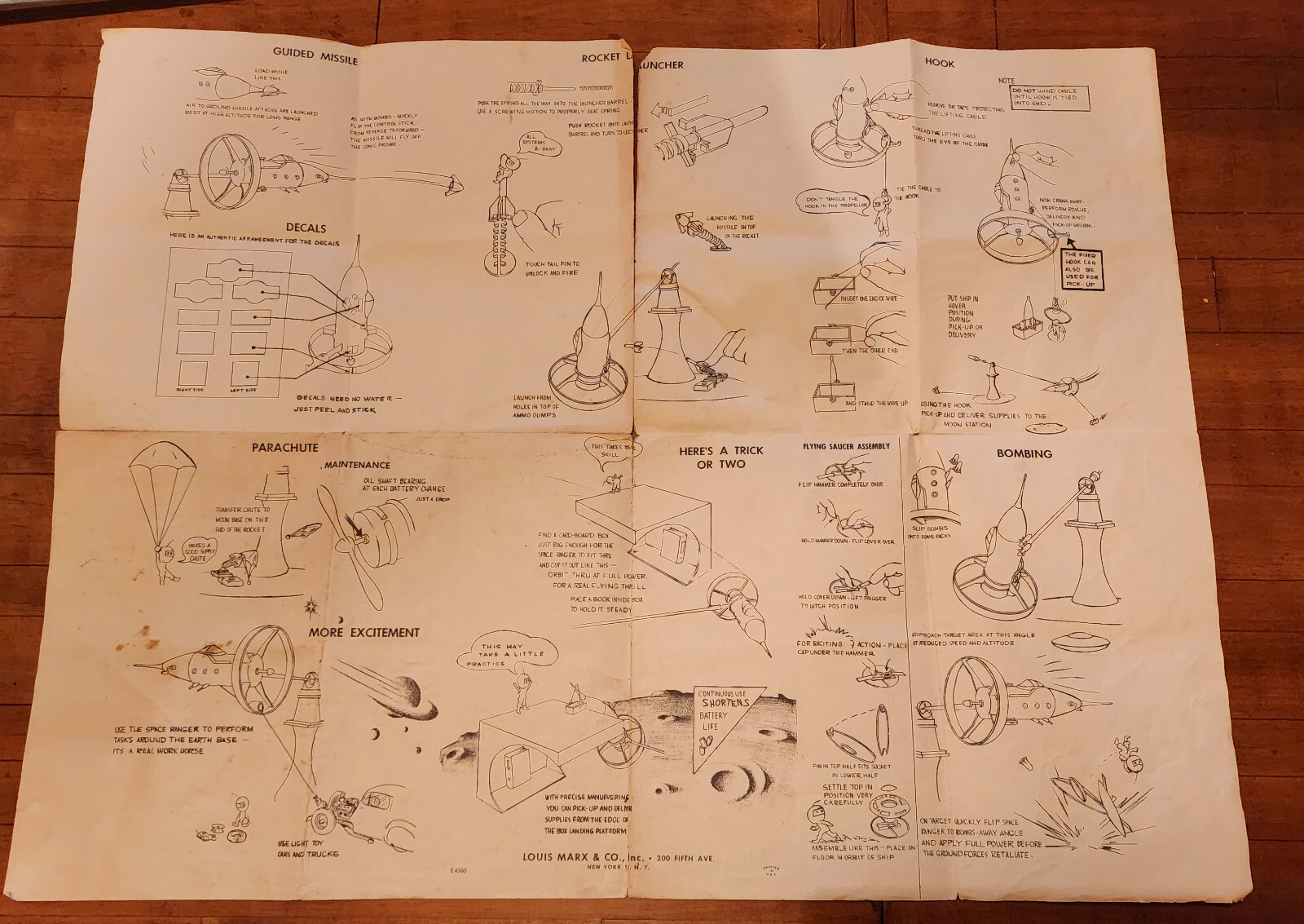 1962 Vintage Marx Space Ranger Orbiting Space Ship Toy in Box AS IS | eBay