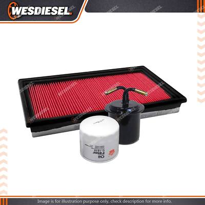 Sakura Oil Air Fuel Filter Kit fits Subaru Liberty BD BG BG7 Outback ...
