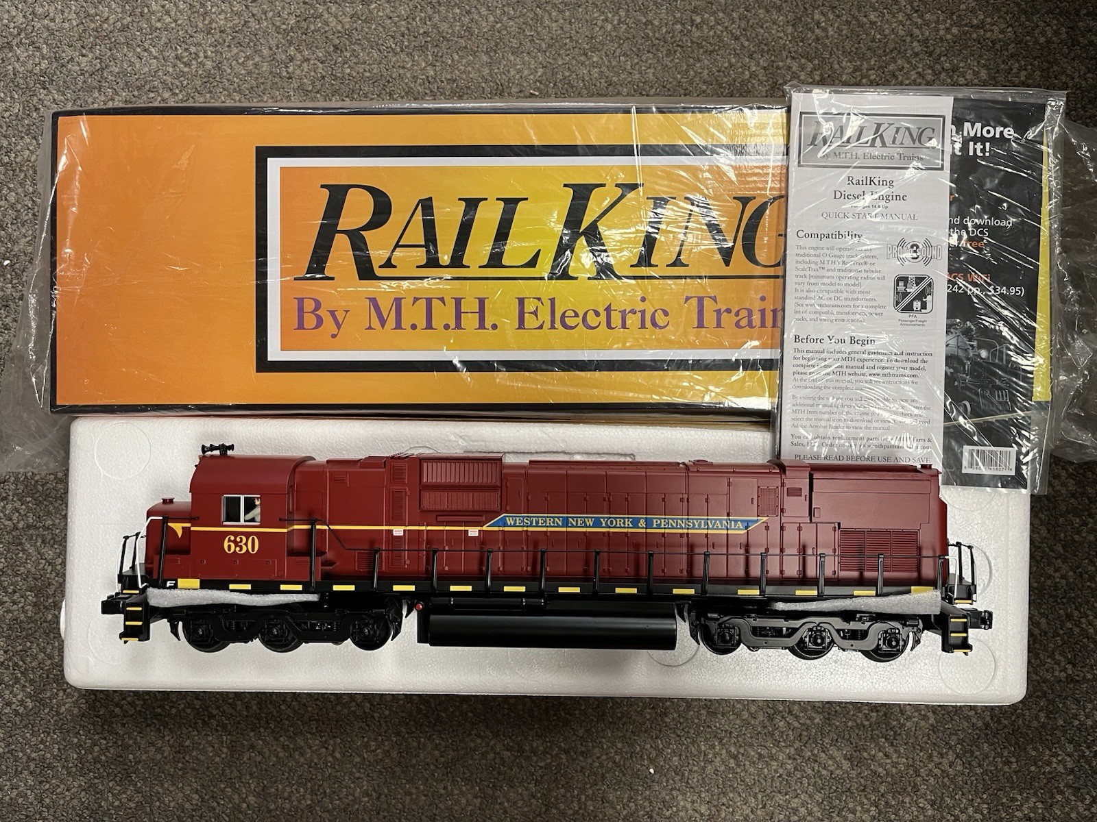 + MTH O RailKing Western New York & Pennsylvania C630 Diesel Engine PS ...