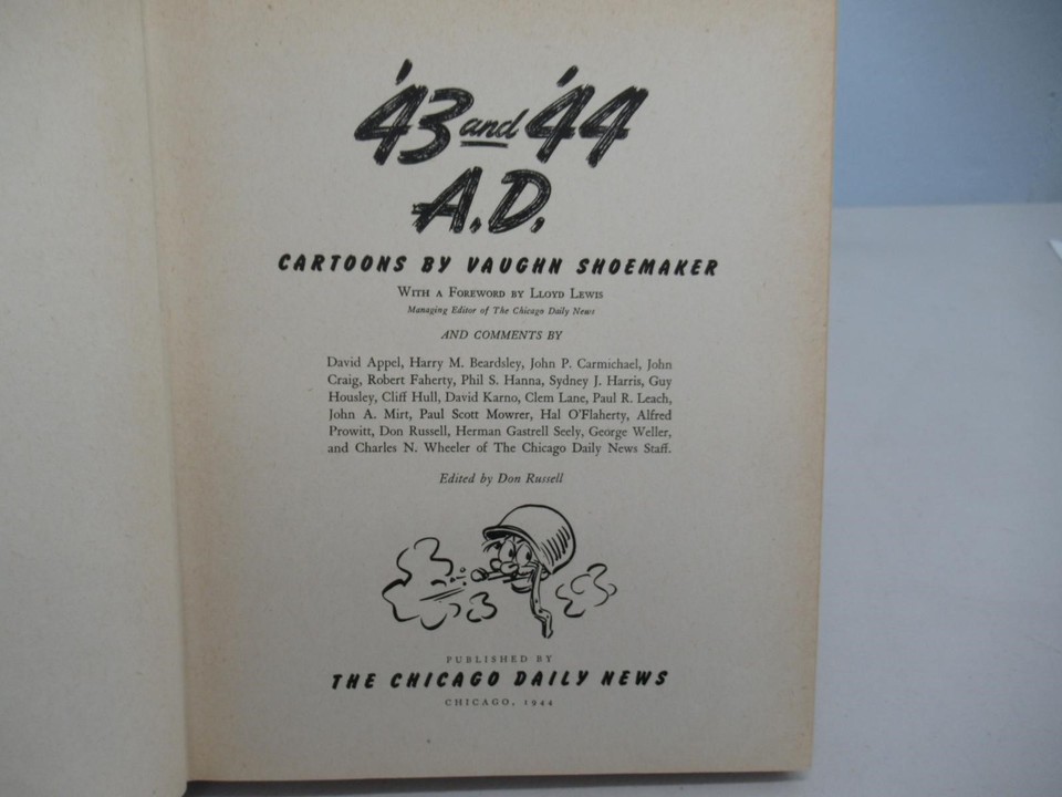 1944 1st ed Cartoons by Vaughn Shoemaker '43 and '44 - WWII Wartime ...