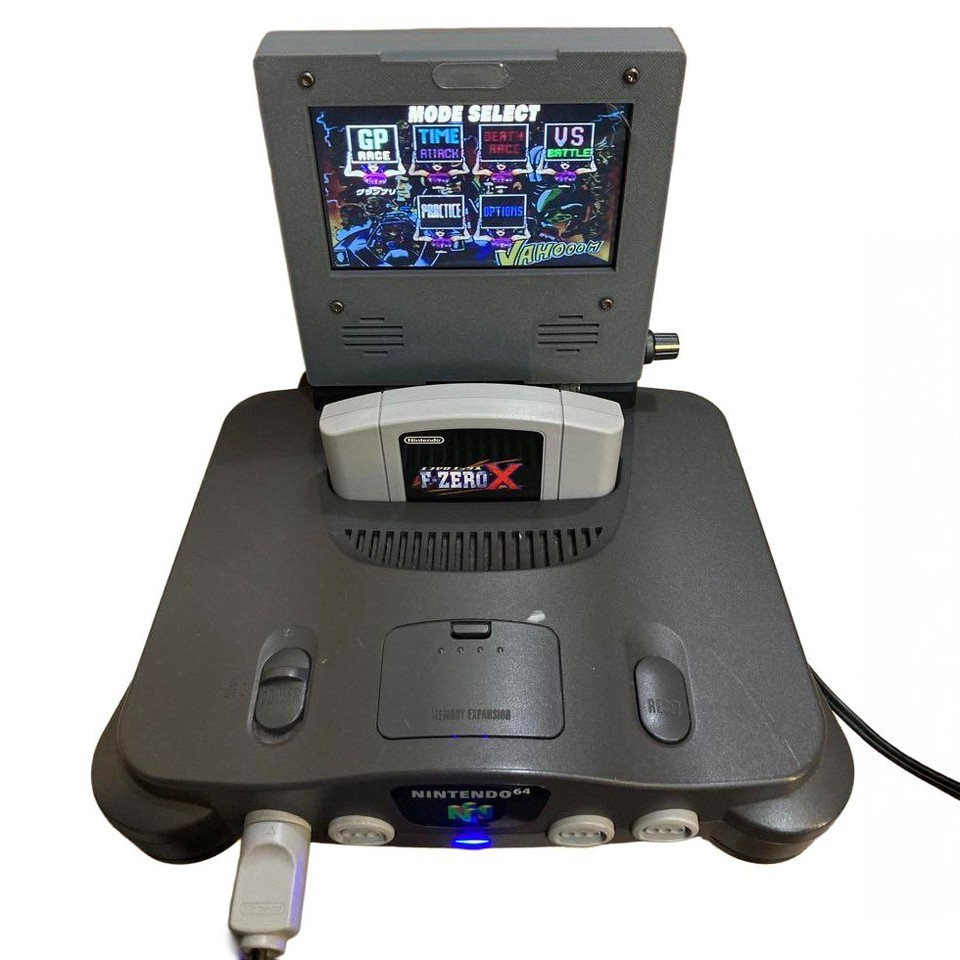 Custom Nintendo 64 N64 Console w/ Built-in 5" TFT LCD & Speaker JDM MOD ...