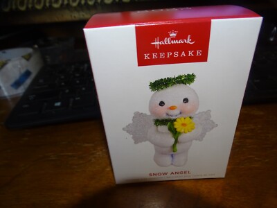 Hallmark Snow Angel Snowman with Flower Keepsake Christmas Ornament ...