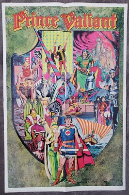 GRAY MORROW - PRINCE VALIANT POSTER 19" x 29"- VINTAGE LTD EDITION ...