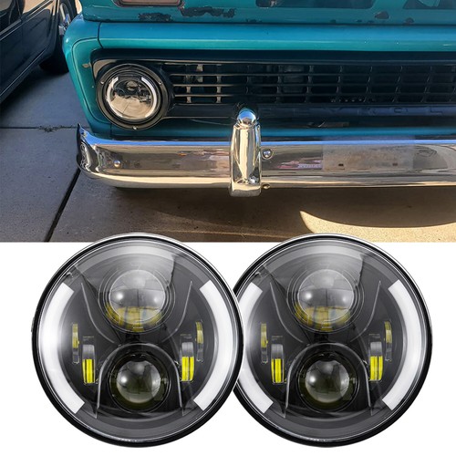 For Chevrolet C10 Pickup 1962-1978 LED 7" Headlights Ring DRL Hi/Lo Turn Signal | eBay