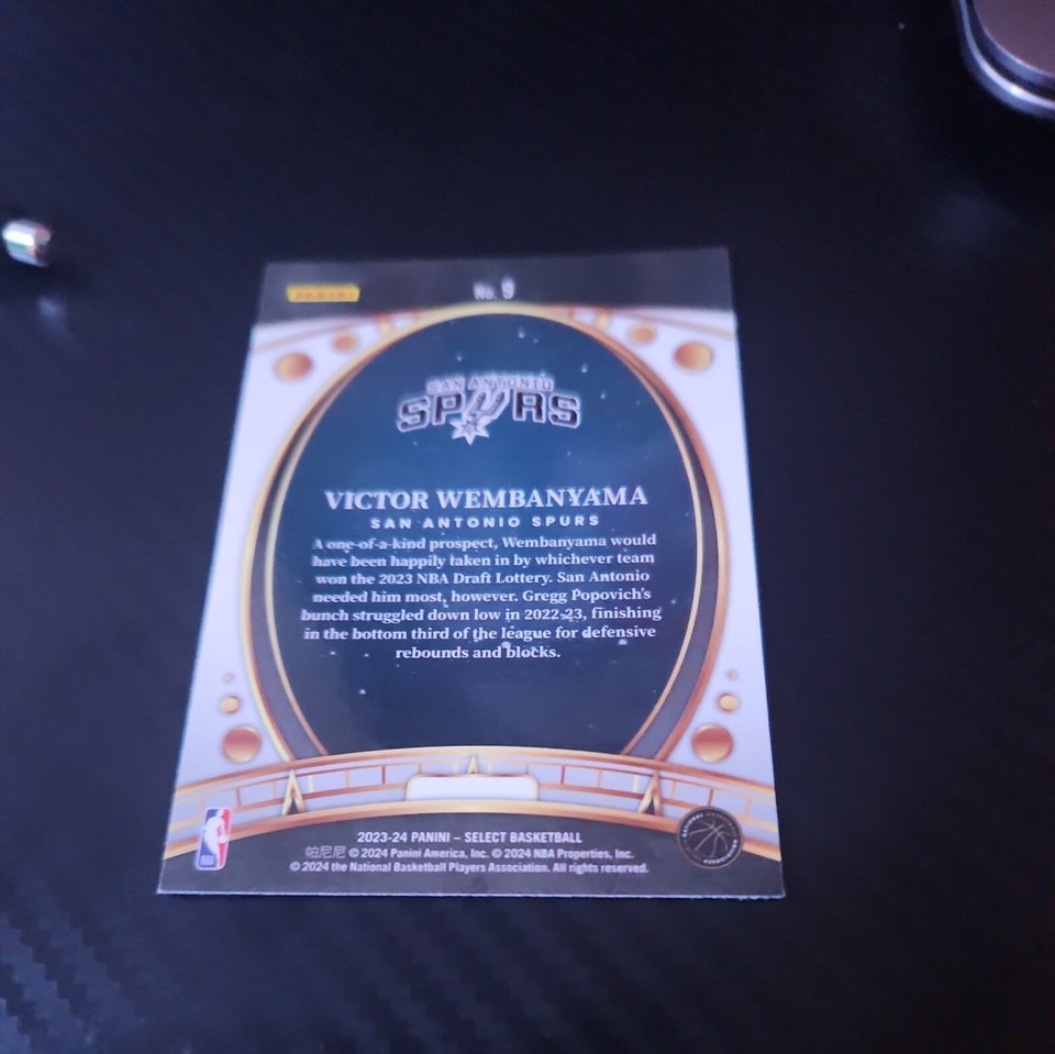 2023-24 Select Victor Wembanyama Wemby Rookie RC Spurs Lodestar Base #9 ...