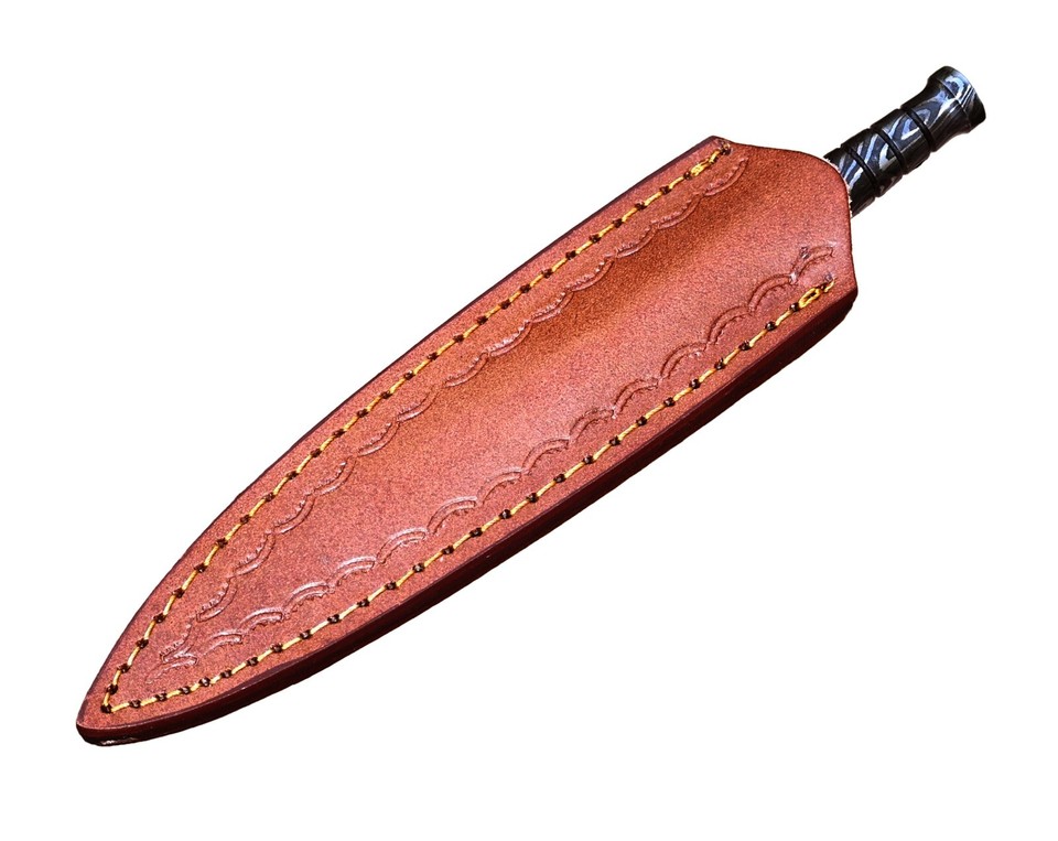 Custom Made Hand Forged Damascus Steel Kris Blade Tri Edge Dagger Knife ...