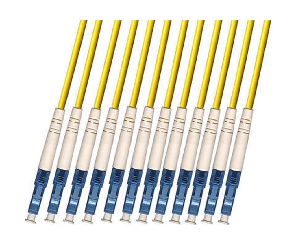 1000M OUTDOOR ARMORED LC-LC 12 STRANDS Single-Mode 9/125,Fiber Patch ...