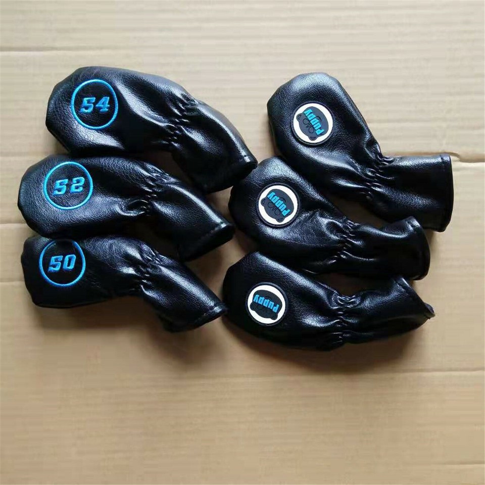 6x Puppy Long Neck Golf Wedge Cover Set 50 52 54 56 58 60 Degree Wedge ...