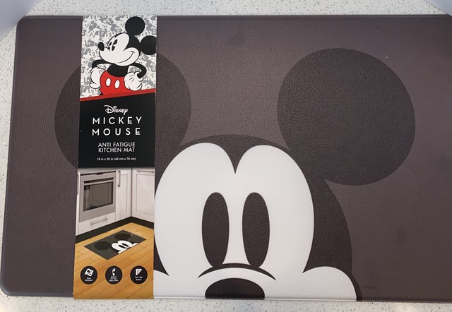 Disney Mickey Mouse Anti-fatigue Cushioned Padded Kitchen Mat 18x30 ...