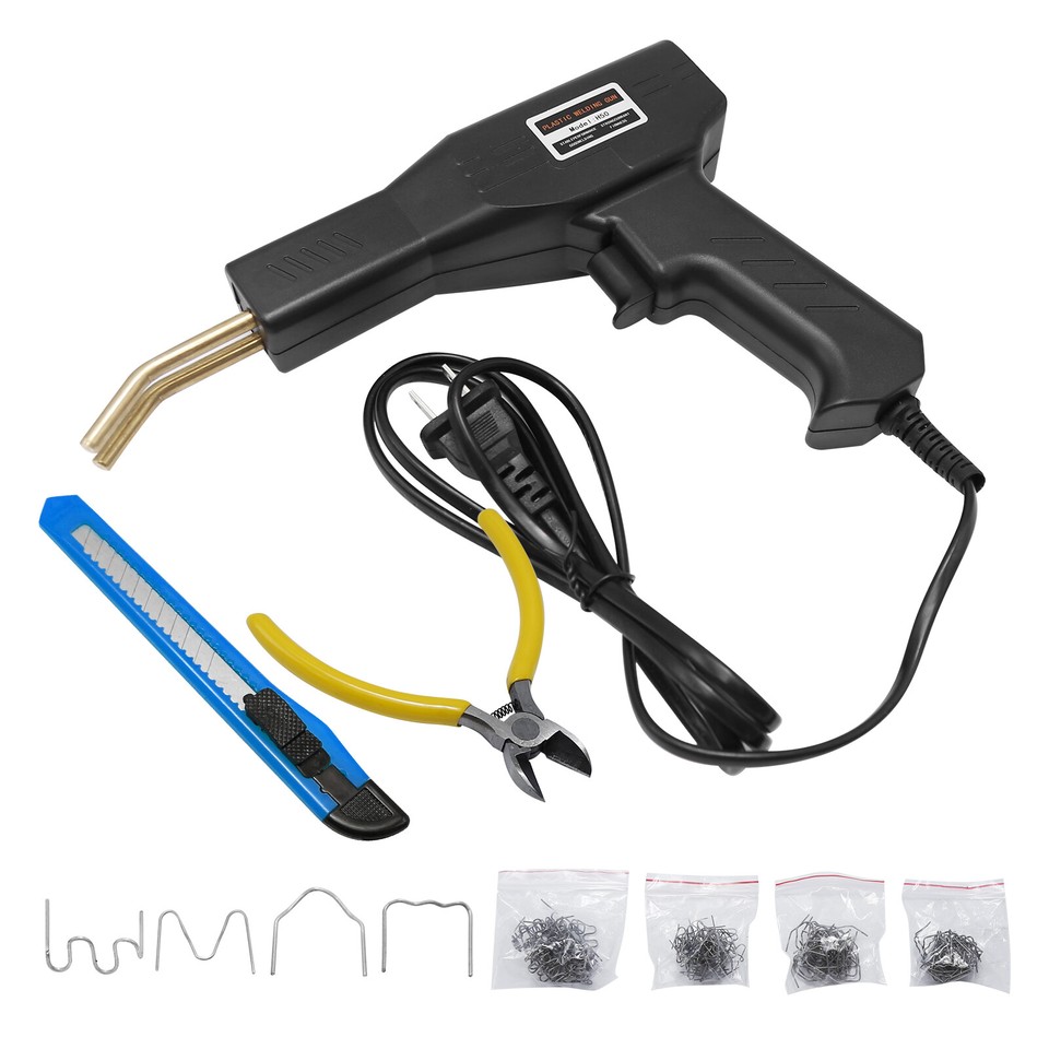 Hot Stapler Plastic Welding Gun Machine Kit Car Bumper Repair Plastic ...