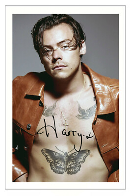 HARRY STYLES Signed Autograph PHOTO Signature Gift 12X8 Print Music ...