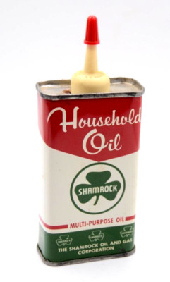 RARE Shamrock 4 oz Household Oil Handy Oiler Tin UNOPENED | eBay