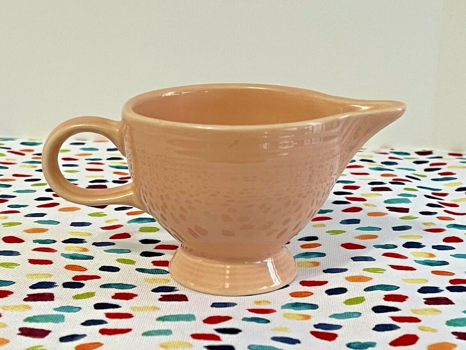 Fiestaware Apricot Individual Creamer Fiesta Retired Peach Pink Creamer ...