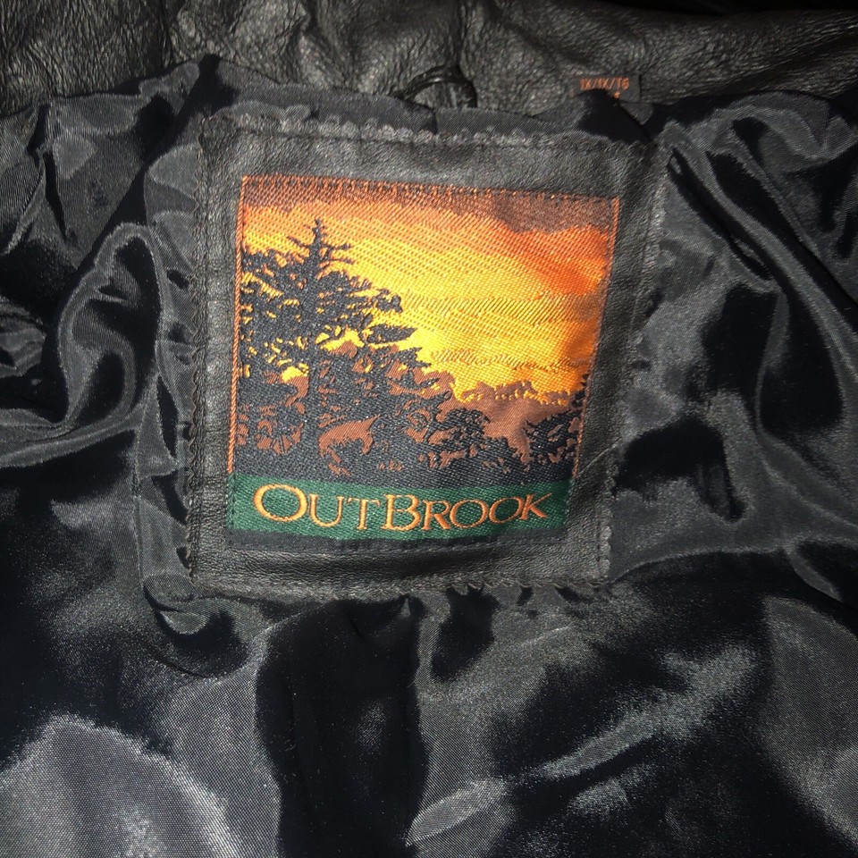 Womens Outbrook Black Long Leather Trench Coat w/Pockets Size 1X | eBay