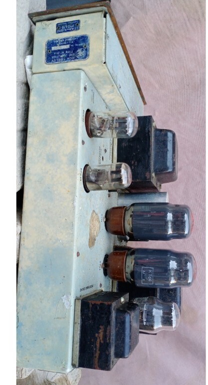 PYE HF25 Audio Mono Amplifier Vintage Tube Valve UK British Made HEAVY ...