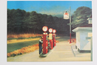 EDWARD HOPPER: "Gas Station" 1940, Art-Postcard NEW | eBay