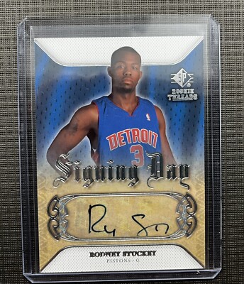 2007-08 Upper Deck SP Signing Day Rodney Stuckey Rookie Threads #SD-RS ...