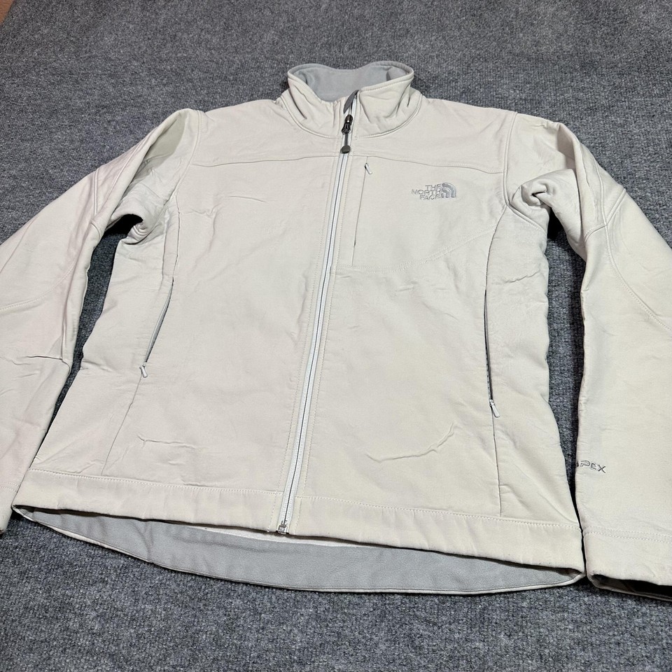 The North Face Jacket Womens Medium White TNF Apex Softshell Zip ...