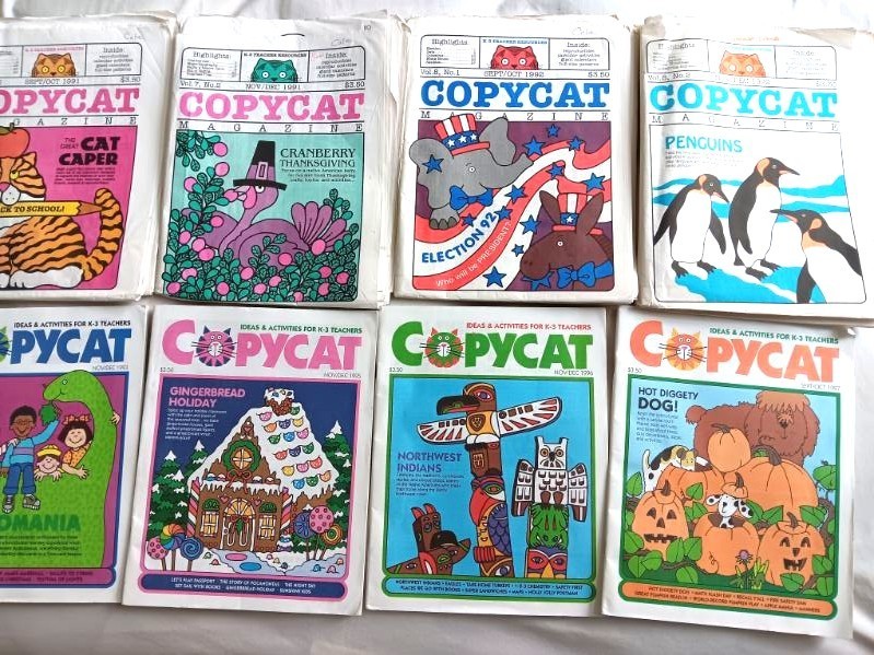 Lot Vintage 11 COPYCAT MAGAZINES Ideas & Activities for K-3 Elementary ...