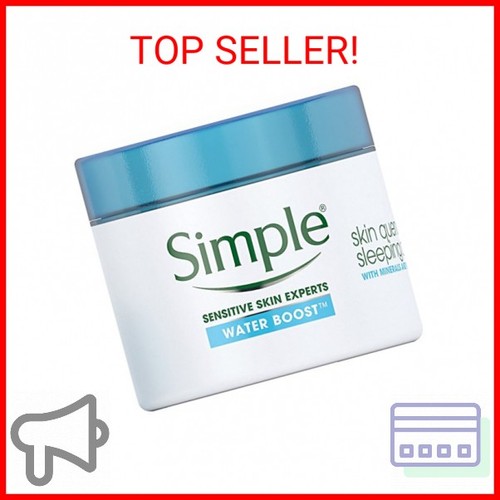 Simple Water Boost Skin Quench, Sleeping Cream, 1.7 Fl Oz (Pack of 1 ...