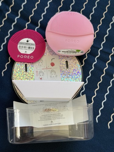 FOREO LUNA Fofo Smart Beauty Coach Facial Cleansing Brush - Pearl Pink ...