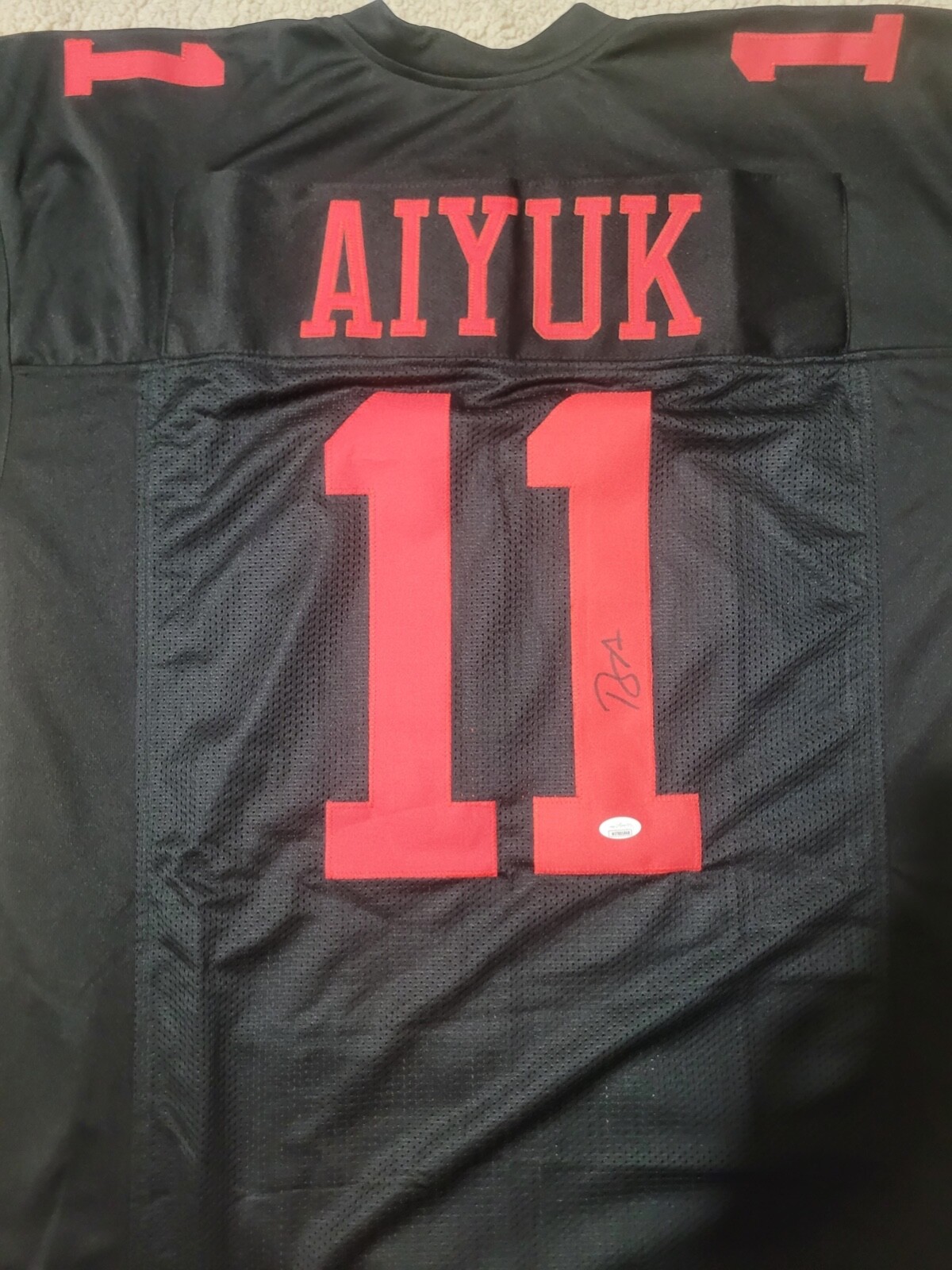 Brandon Aiyuk Autographed Jersey. everything sown on. JSA COA | eBay