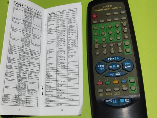 Télécommande universelles pour TV LG Philips .. urc22b-12b AVEC LIVRET ...