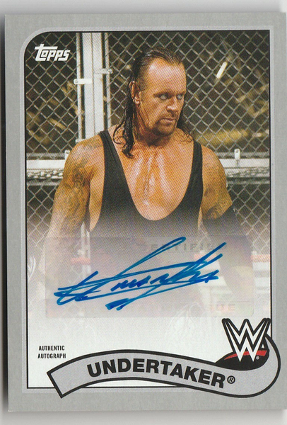 2018 Topps Heritage WWE - Autographs Silver #A-UN Undertaker /25 (AU ...