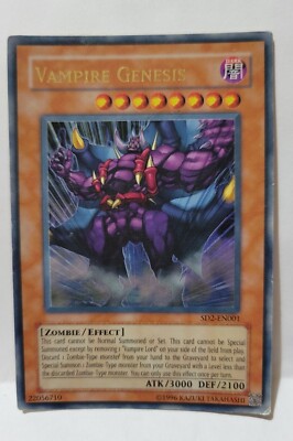 YUGIOH VAMPIRE GENESIS SD2-EN001 HEAVY PLAYED | eBay