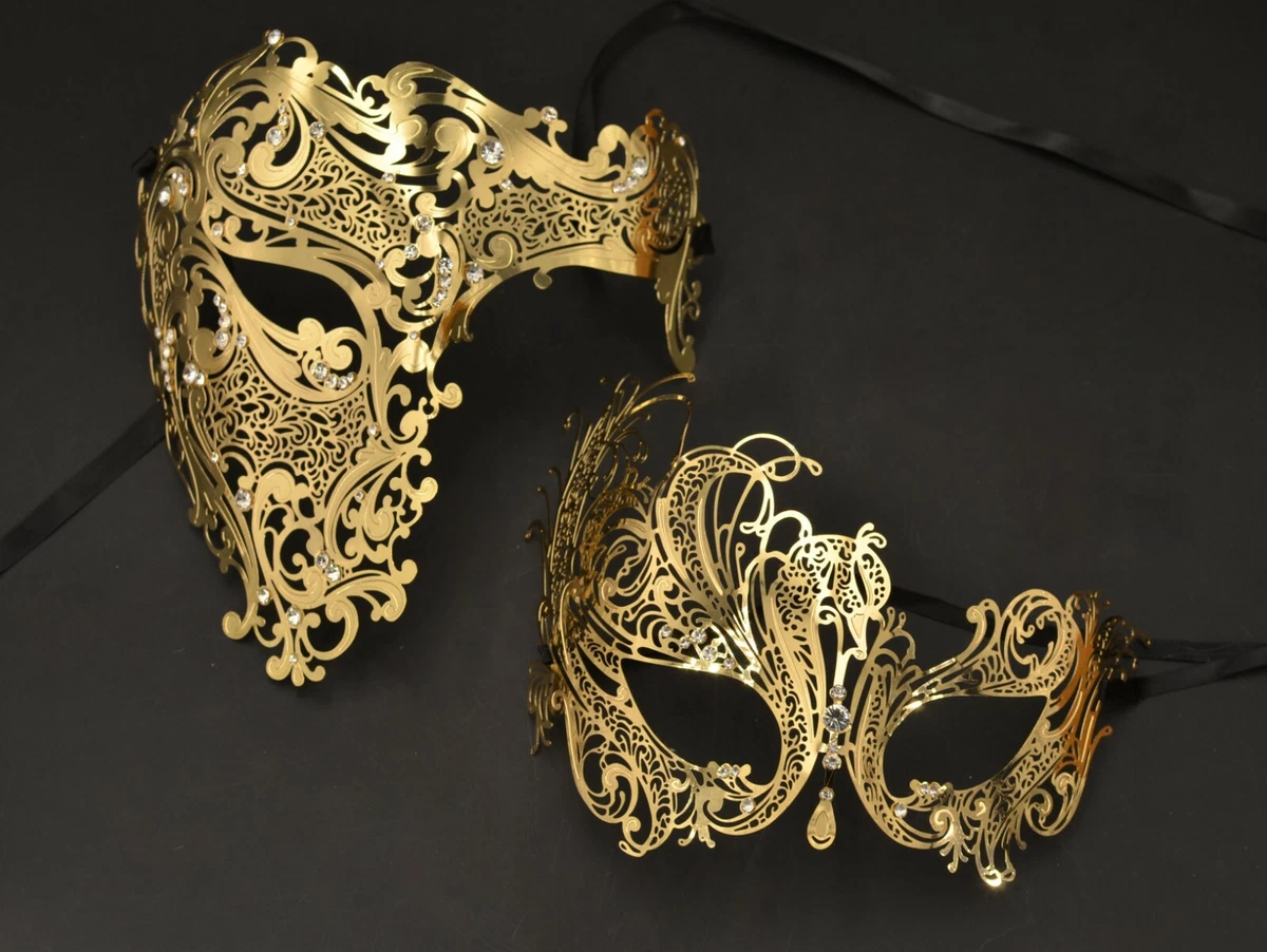 Black And Gold Masquerade Masks