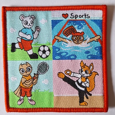 Girlguiding Brownie Guide Rainbow Cubs Beavers Sport Fun Cloth Badge ...