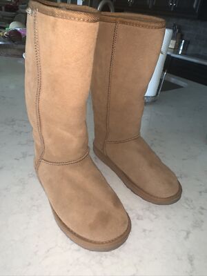 EMU Bronte Australia Hi Suede Boots Brown Unisex W-F 6- .M-H5 Lined ...
