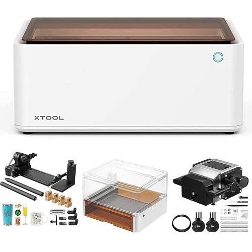 xTool M1 10W Laser Engraver Bundle, with RA2 Pro Rotary, Riser base ...