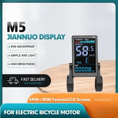 Ebike LCD Display 36V 48V 60V 72V JN M5 Display with 5+2 Pins ...